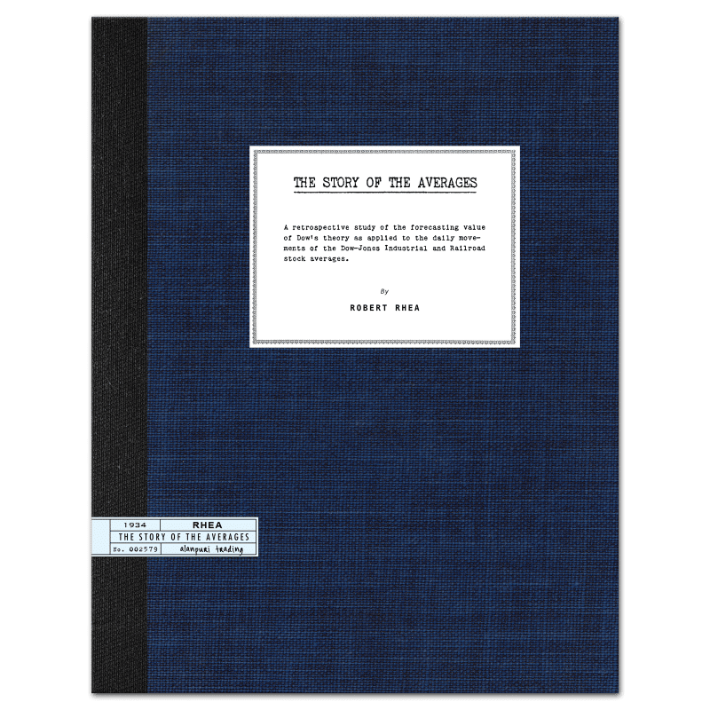The Story of the Averages (1934) by Robert Rhea | Alanpuri Trading